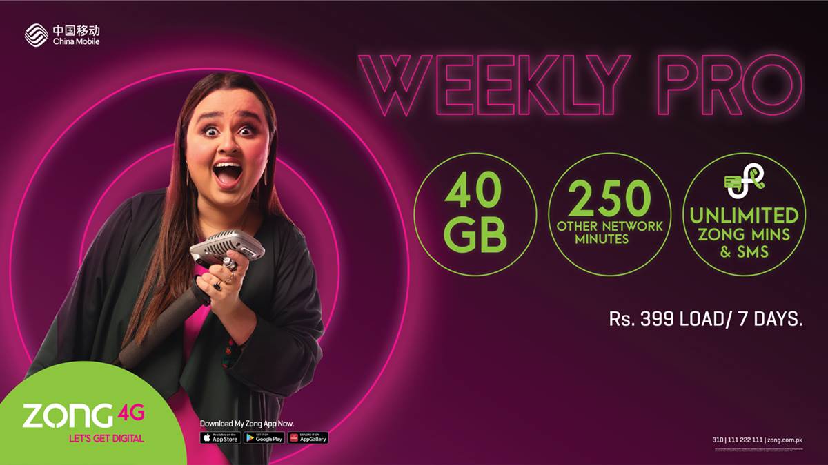 Zong Weekly Pro Package Offer [Subscription Details]