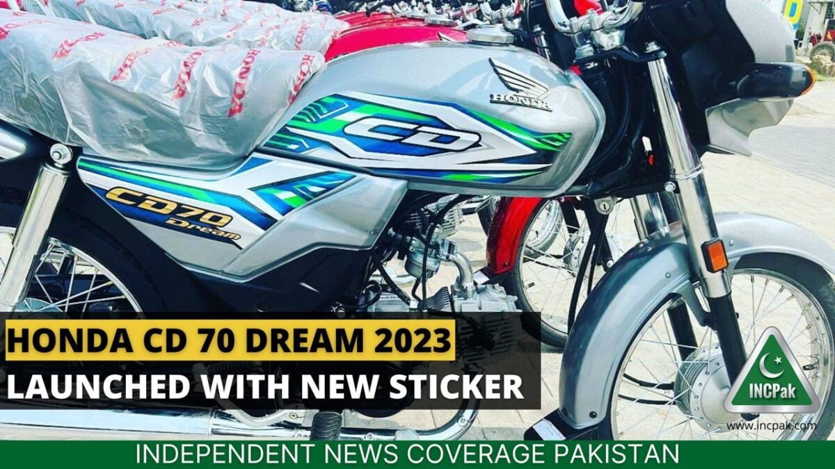 Honda CD 70 Dream 2023 Model Launched With New Sticker