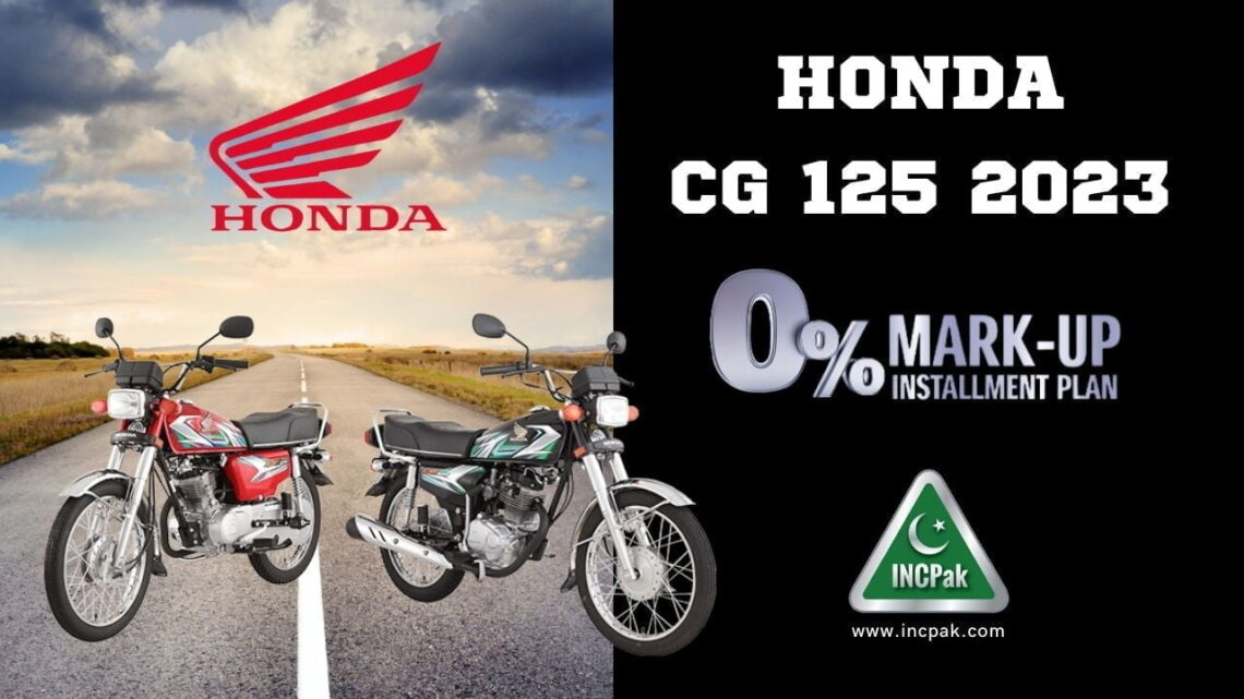 Honda CG 125 2023 Installment Plan – Zero Markup